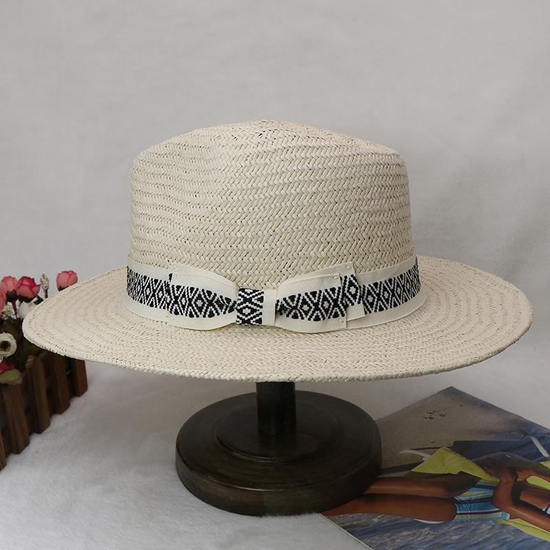 Hand-Woven Papyrus Jazz Hat for Men - Braided Natural Fiber Sun Cap | eBay
