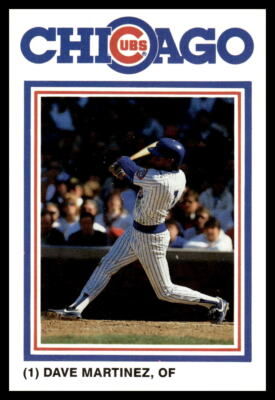 Dave Martinez 1987 David Berg Chicago Cubs #NNO Baseball Card | eBay