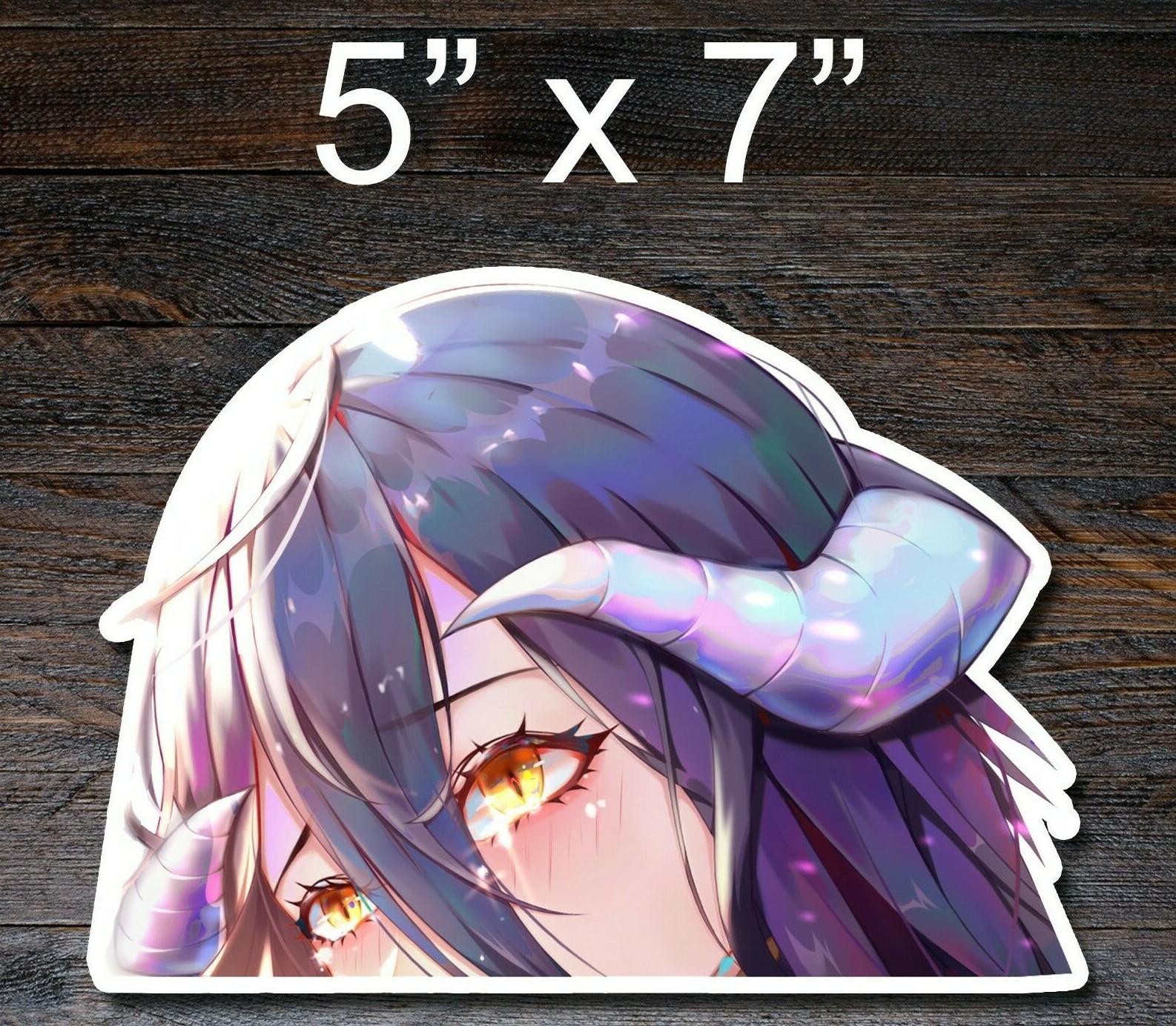 Albedo Overlord Succubus Peeker Peeking Sticker Vinyl Decal Bumper ...
