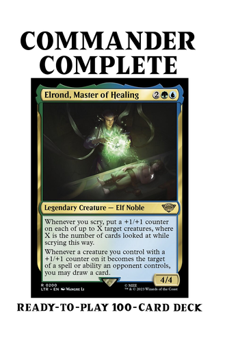 Elrond, Master of Healing LotR SCRYING and +1/+1 Magic MTG Custom ...
