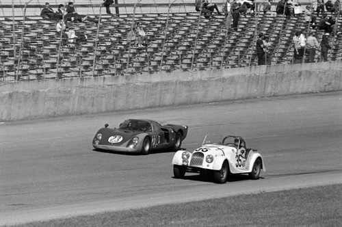 George Waltman Morgan Plus 4 Sports Car 1968 Racing Old Photo 2 | eBay