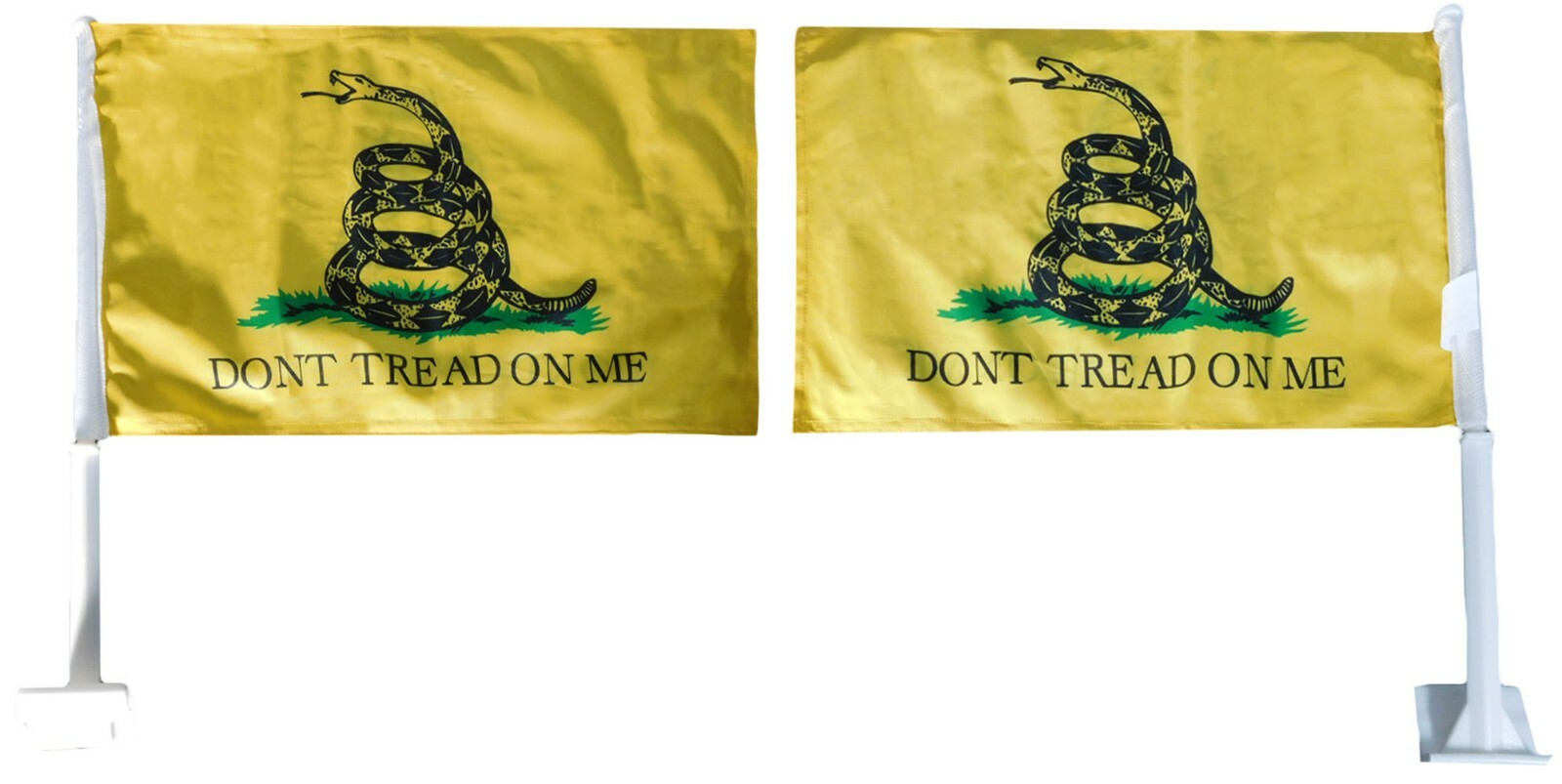 Gadsden DTOM Yellow Snake Rough Tex Knit Double Sided 11"x18" Car Flag ...