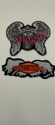 Harley Davidson Broken Wing & Sturgis 2017 Patches 4" NOS Free Shipping ...