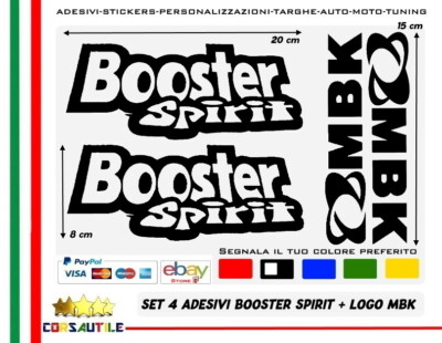 4x Stickers Kit Yamaha MBK Booster Spirit Generation Compatible ...