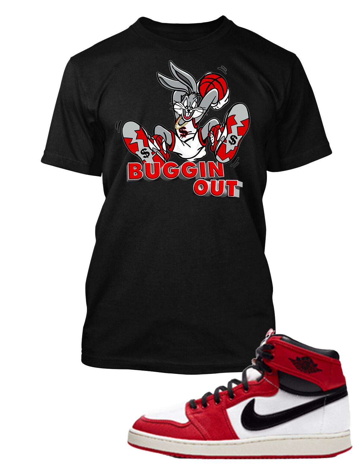 Chicago Buggin Out Sneaker Tee Shirt to Match J1 Hare RTP Pro Club ...