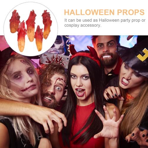 Bloody Fake Fingers Realistic Severed Fingers Horror Scary Prank Toys ...