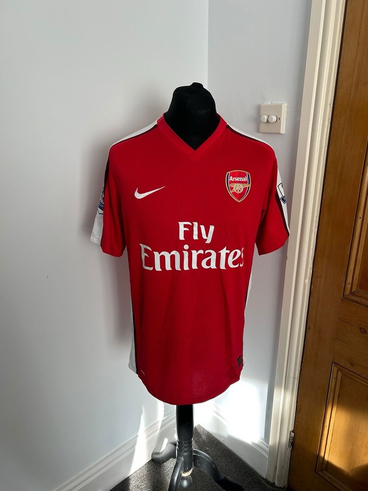 ARSENAL HOME SHIRT 2008/09 (M) VINTAGE ORIGINAL NIKE FOOTBALL SHIRT ...