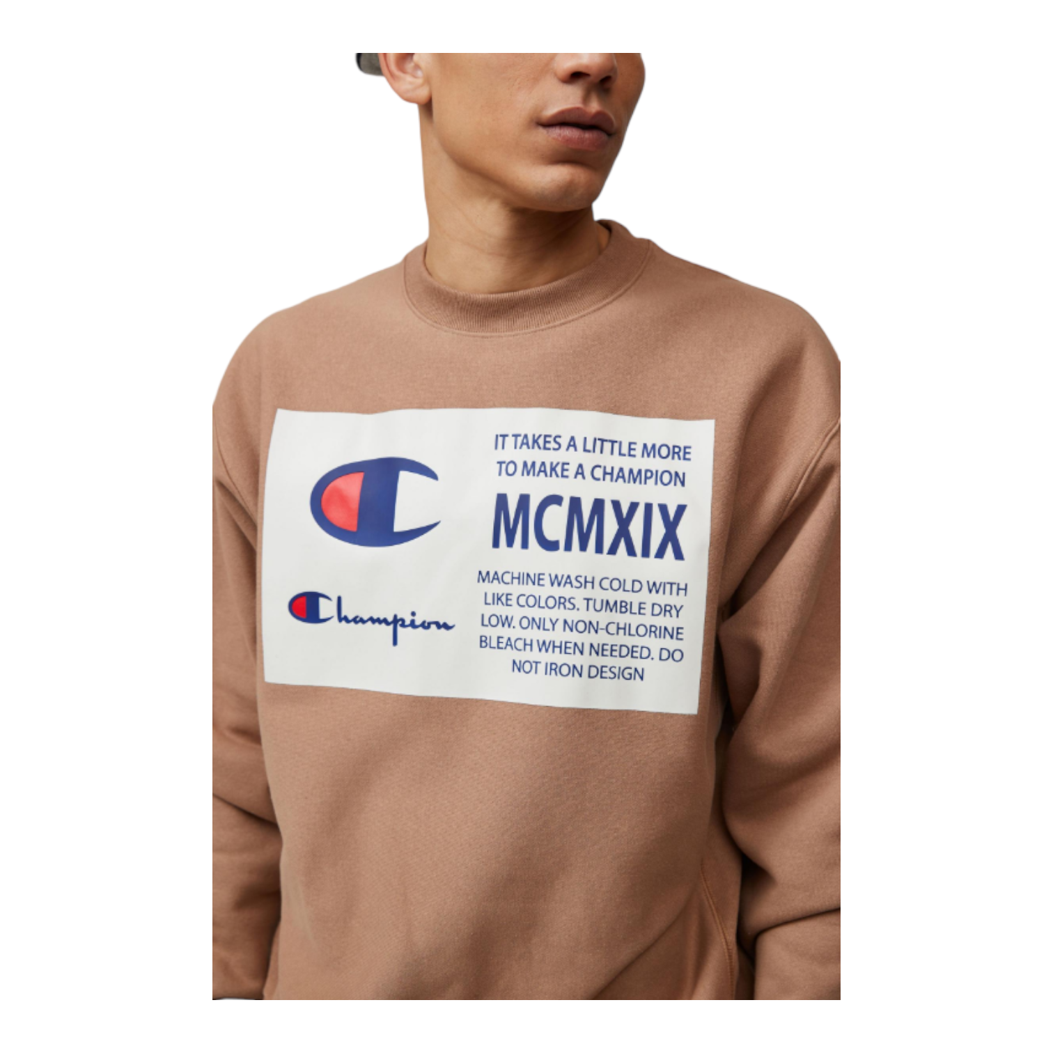 Champion Big Jock Tag Reverse Weave Crew Neck Sweatshirt Sweater Men's ...