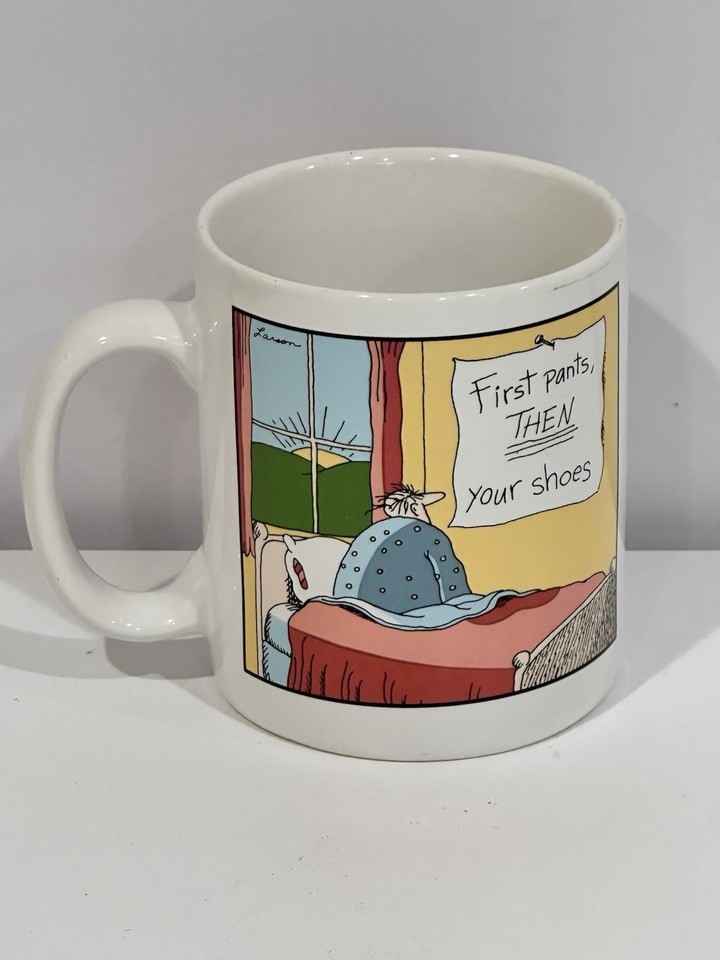 Vintage The Far Side Gary Larson First Pants Then Your Shoes Mug 1983 ...