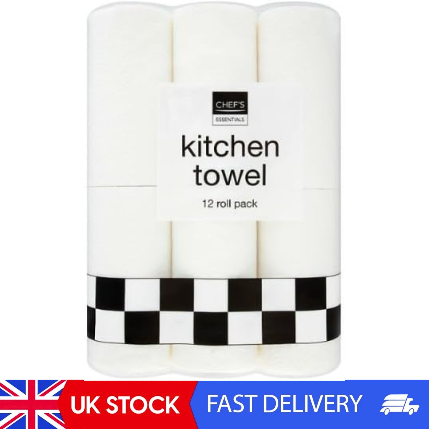 Chef'S Essentials Kitchen Towel 12 Roll | eBay UK