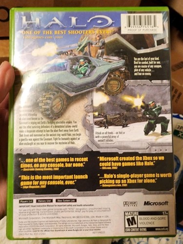 Halo: Combat Evolved (Game of the Year) for Original Xbox - Manual | eBay