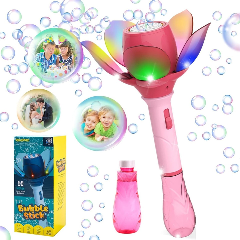 Bubble Wand Blower Handheld Lotus Bubble Wand Automatic Bubble Machine ...