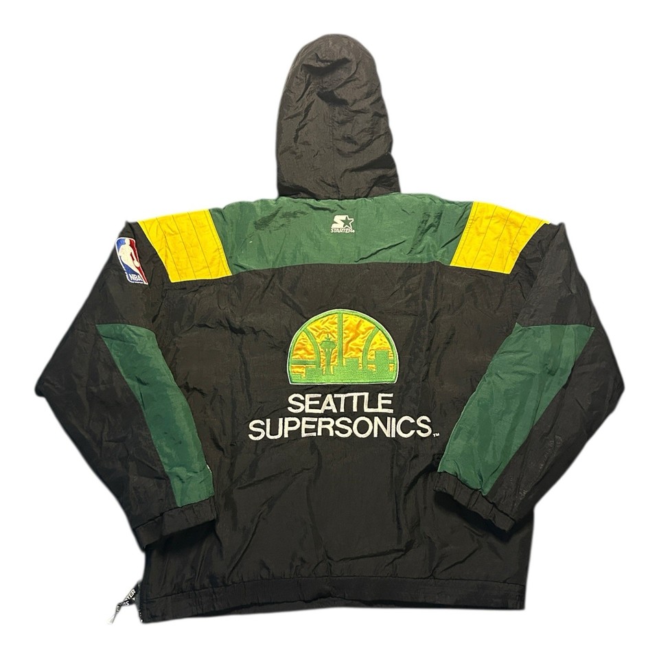 Vintage Seattle SuperSonics Half Zip Starter Jacket 90s SuperSonics ...