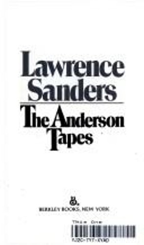 The Anderson Tapes Mass Market Paperbound Lawrence Sanders ...