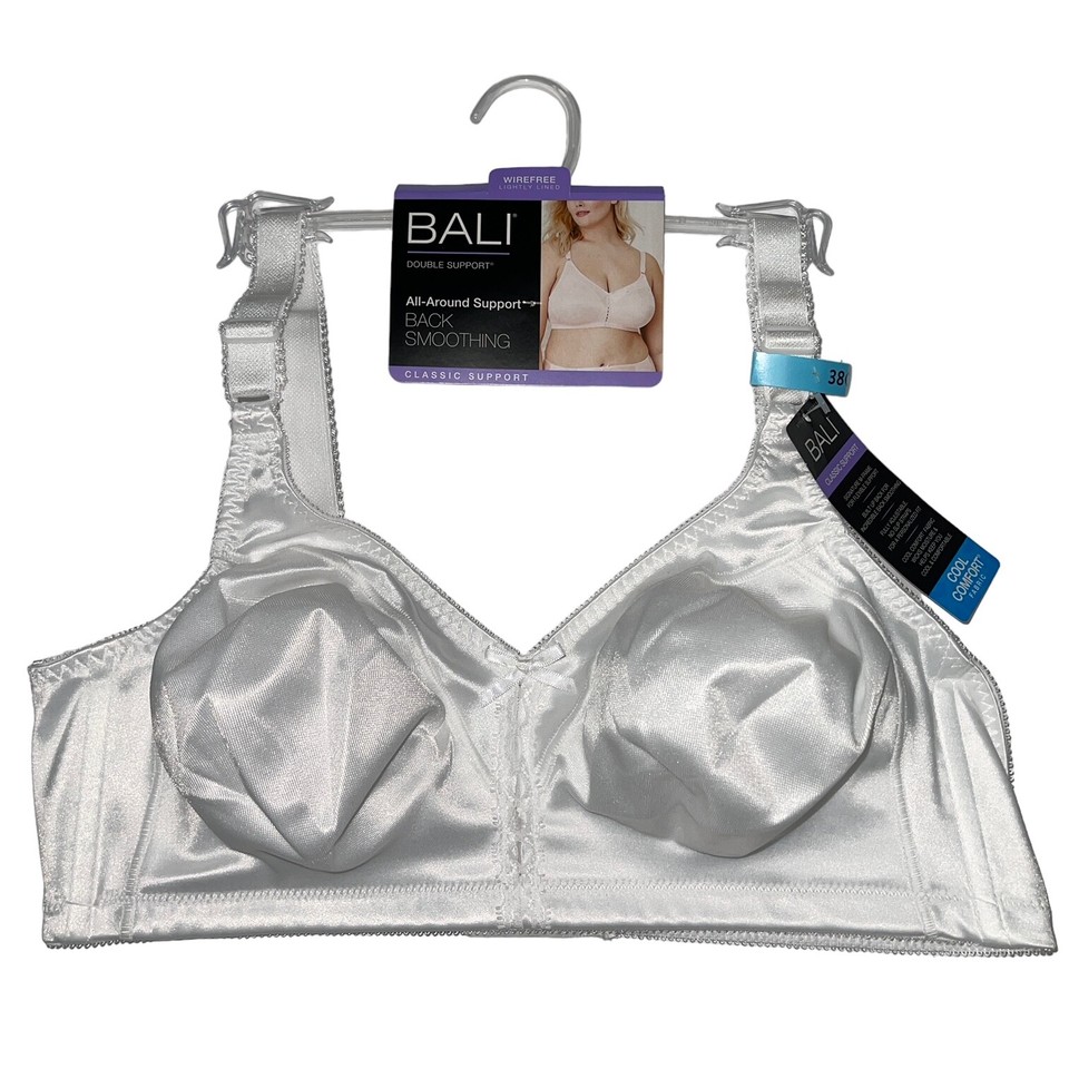 Bali Bra Wirefree Back Smoothing Lightweight Cool Comfort Double ...