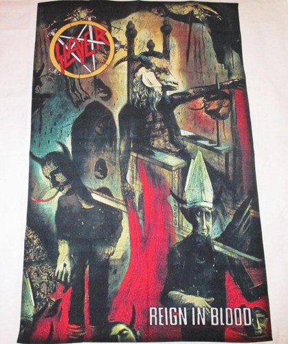 Slayer Reign In Blood Fabric Poster Flag 27x42 Heavy Metal UK | eBay
