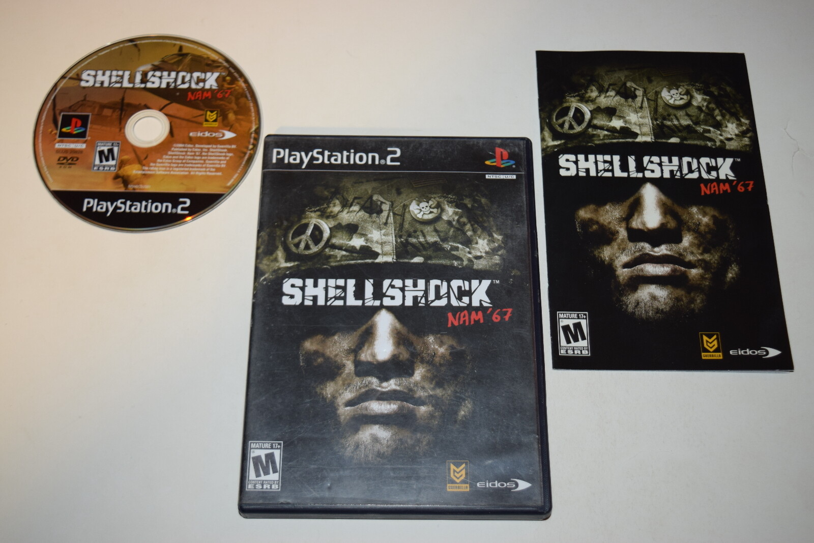 Shell Shock Nam '67 Playstation 2 PS2 Video Game Complete 788687500227 ...