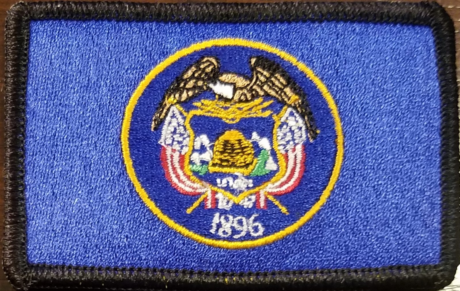 Utah State Flag Patch Iron-On Tactical Morale Travel Emblem Blue ...