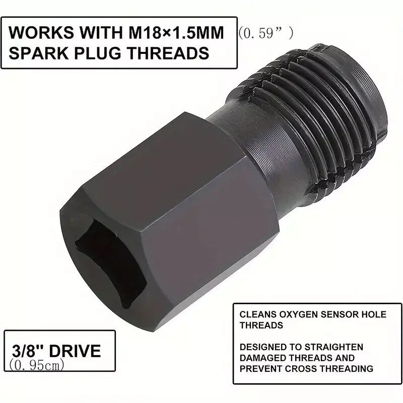 5pcs Oxygen O2 Sensor Socket Remover/Installer Thread Chaser Tool Set ...