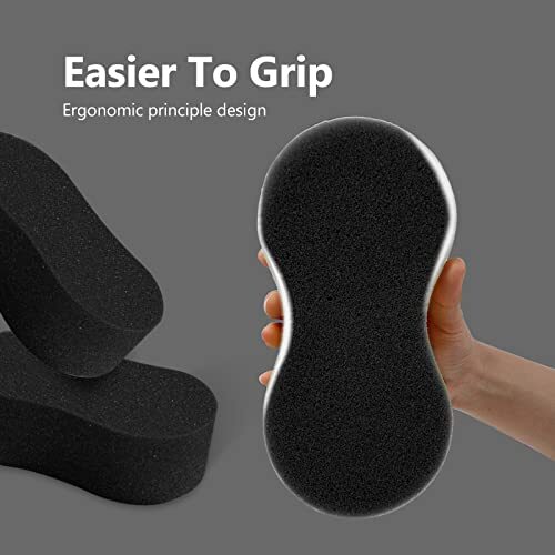 5 Pcs Car Wash Sponge High Density Waxing Wiping Car Sponge Thick Foam ...