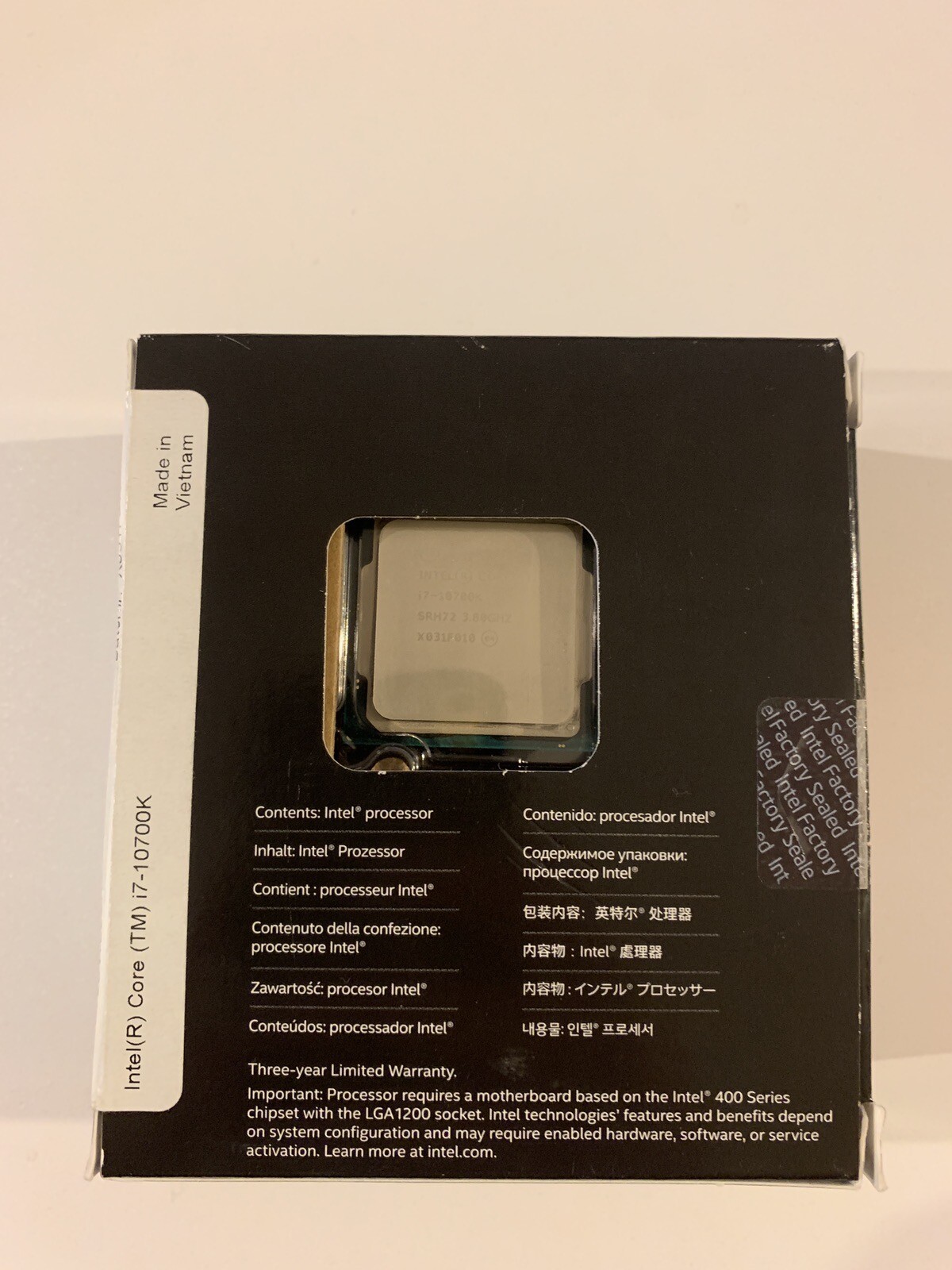 Intel Core i7-10700K Processor 3.80GHz LGA1200 CPU Marvel Packaging | eBay