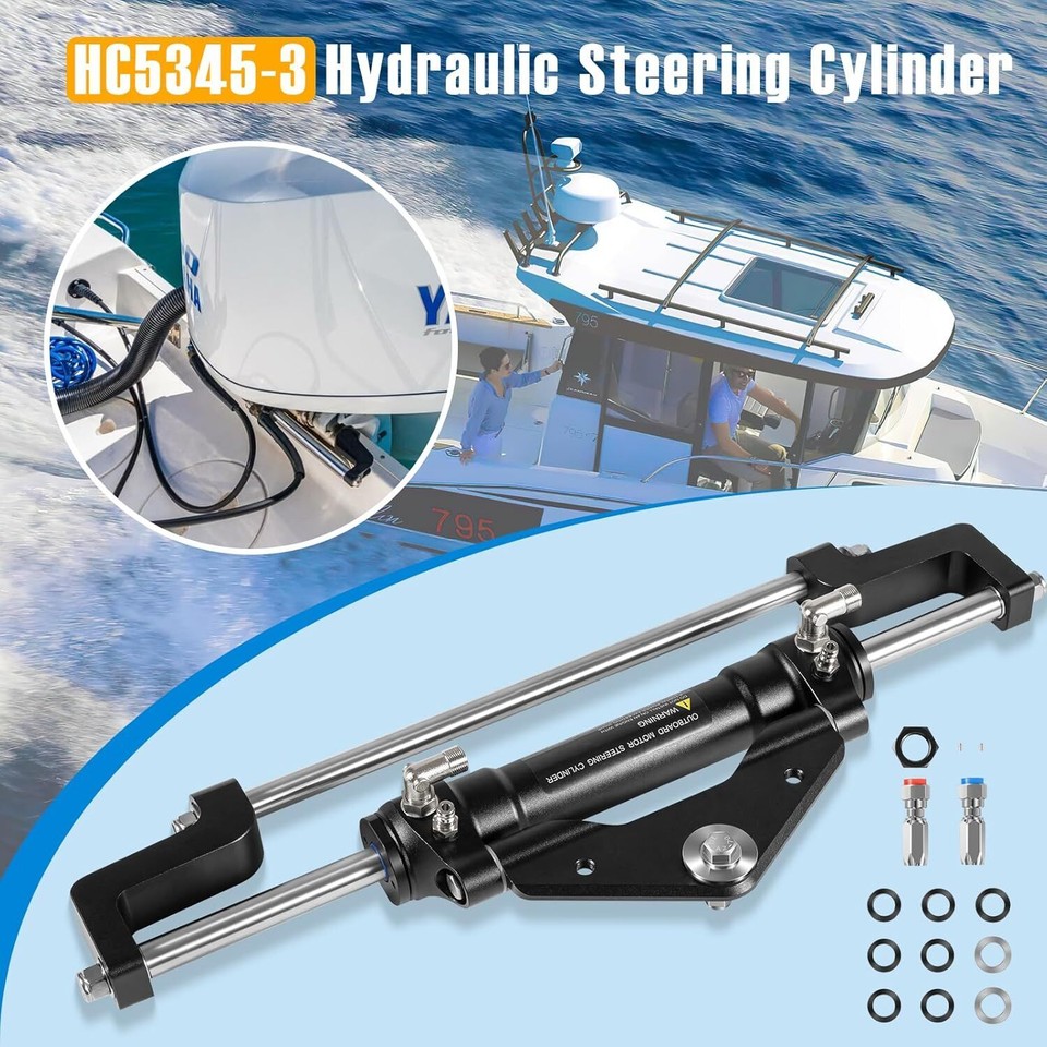 HC5345-3 Hydraulic Steering Cylinder for Outboard Boats up to 300HP ...