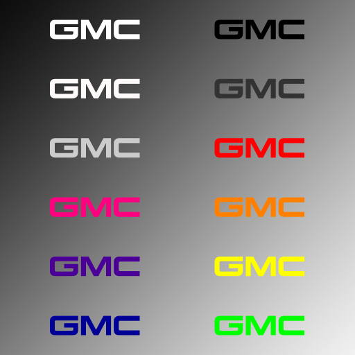 4x Door Handle Decal Sticker for GMC Acadia Sierra Yukon SUV 1500 2500 ...