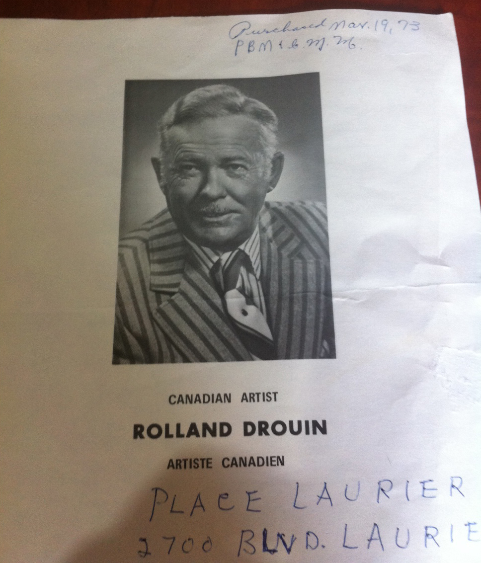 Roland Drouin Artiste Peintre - 16 x 20 - Signed, Framed Oil Painting ...