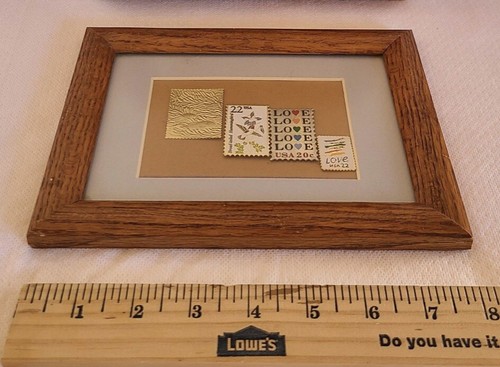 Vintage Set (4) Enamel USPS Love Stamps & Broad Tailed Hummingbird ...