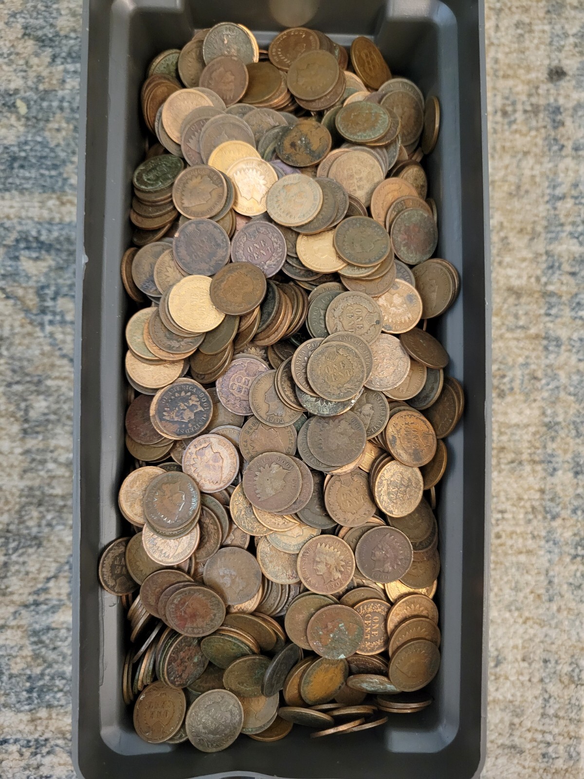 50 Indian Head Cent Penny Roll Random Date Old Large Antique Coin ...