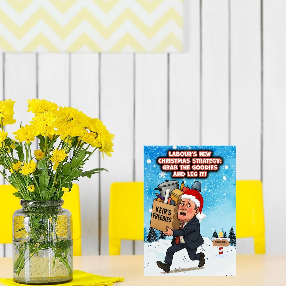 Funny Keir Starmer Political Christmas CARD For Him Her Man Woman ...