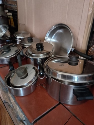 14 Piece Saladmaster Set 18-8 Tri Clad Stainless Cookware Read ...