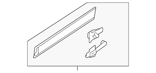 Genuine Audi Lower Molding 4L0-853-970-H-V7W | eBay