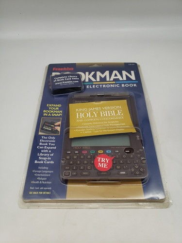 (SEALED) Franklin Bookman Electronic Holy Bible King James Version KJB ...