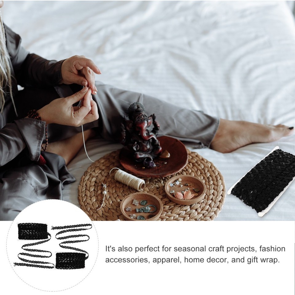 6 pcs Clothes DIY Lace DIY Sequin Lace Accessory Handmade Crafts Making ...