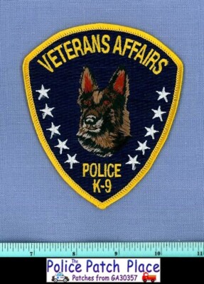 VETERANS AFFAIRS POLICE K-9 WASHINGTON DC VA Federal Military Patch DOG ...