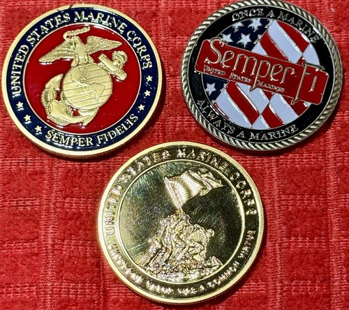 -United States Marines Commemorative coin, challenge coin, USMC SET OF ...