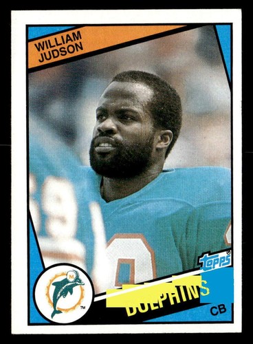 William Judson 1984 Topps Rookie Card #122 Miami Dolphins | eBay