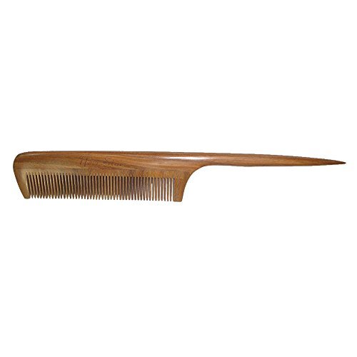 Fine Tooth Combnew Star Antistatic Green Sandalwood Comb Rat Tail Comb ...