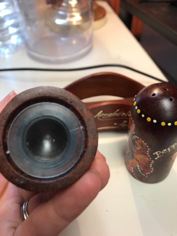 VTG Australia Aboriginal Art Handmade Painted Wooden Salt Pepper ...