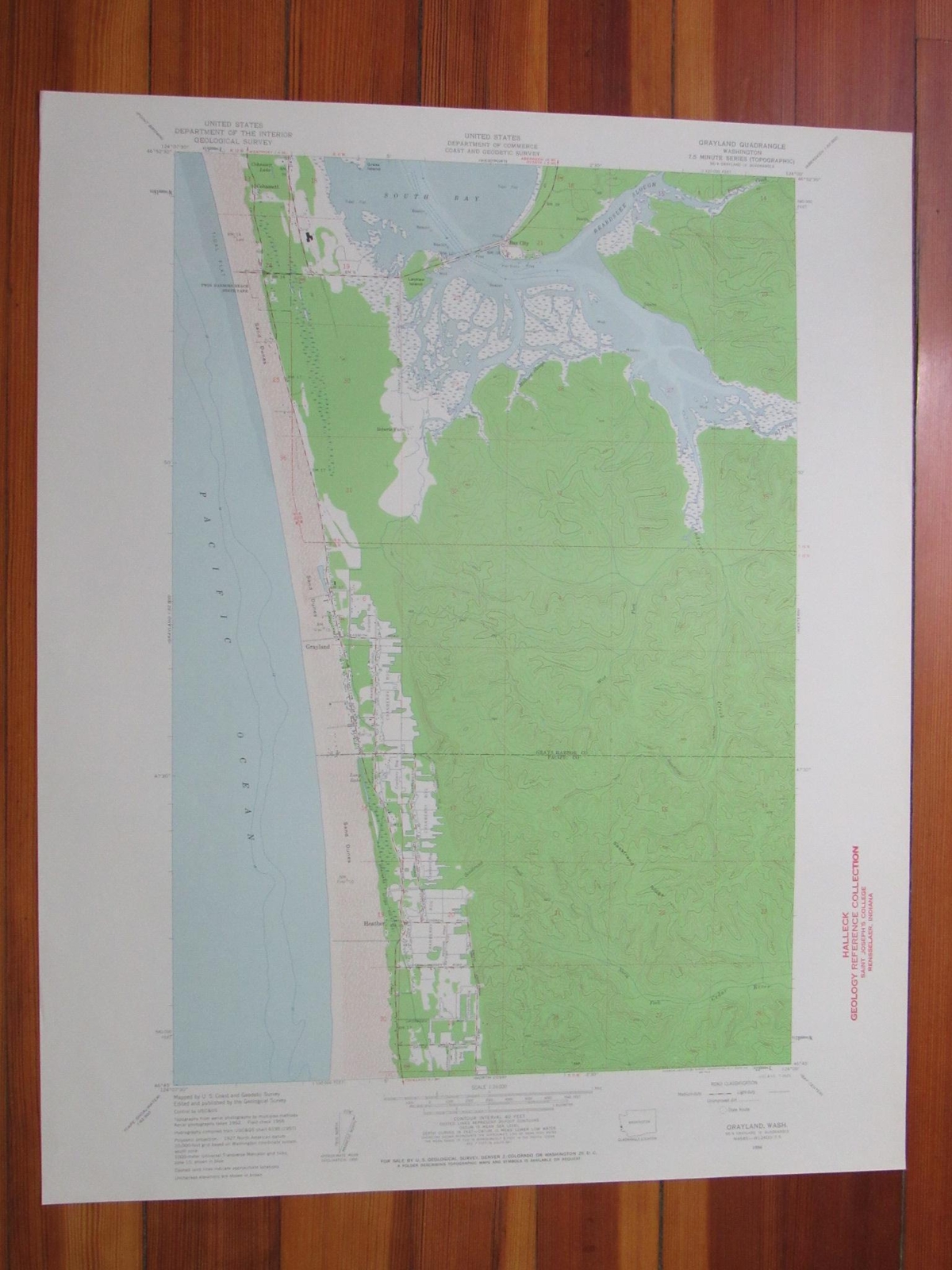 Grayland Washington 1959 Original Vintage USGS Topo Map | eBay