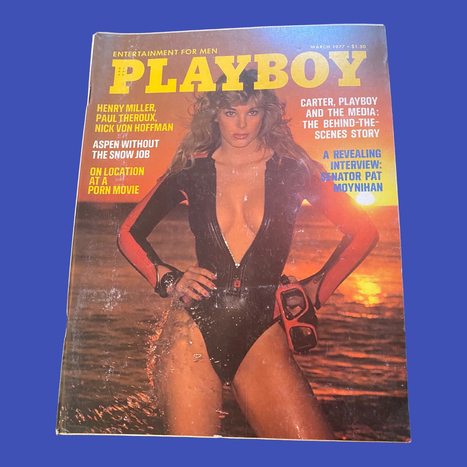 PLAYBOY MARCH 1977 Susan Kiger Nicki Thomas Pat Moynihan Lillian Muller RCVR | eBay
