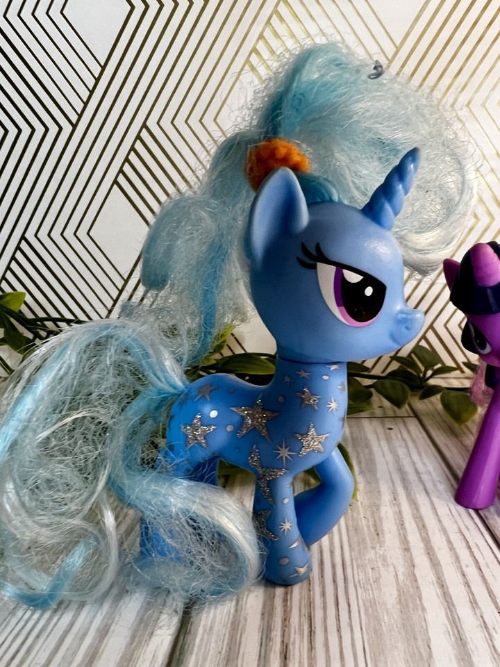 My Little Pony Mini Figures lot of 4 Trixie, minty, brushing hair | eBay