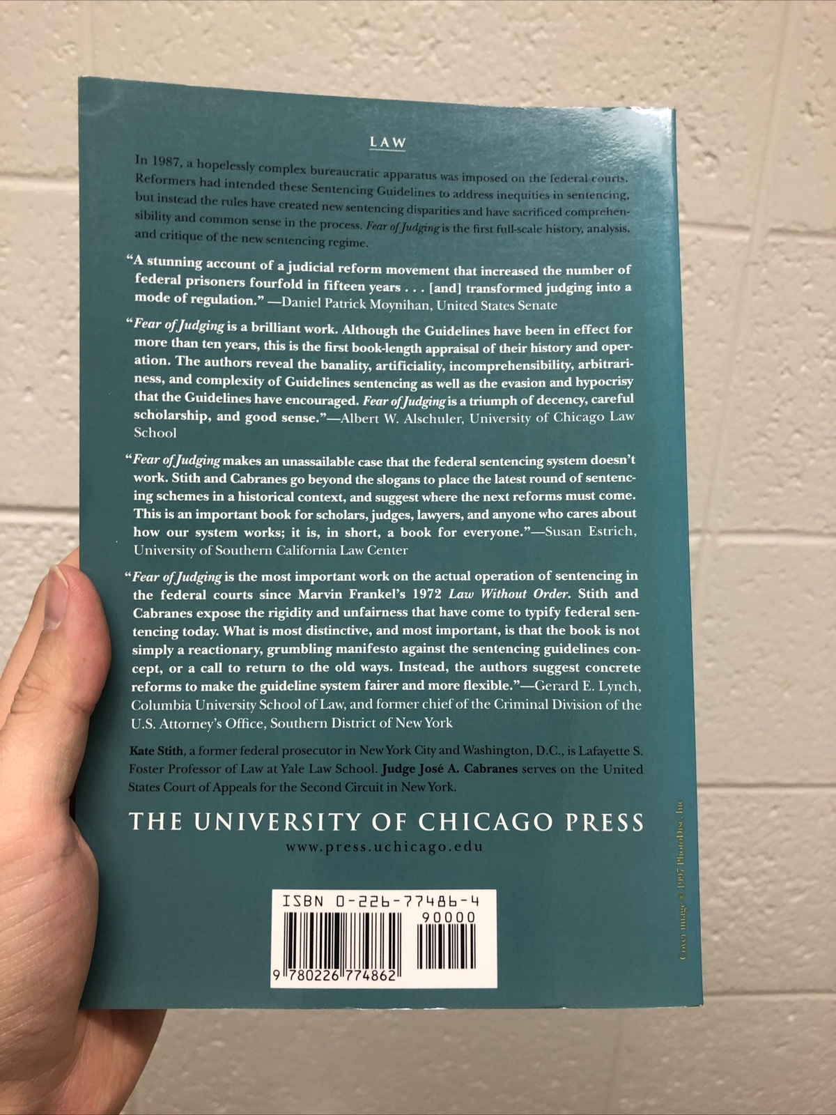 Fear of Judging : Sentencing Guidelines in the Federal Courts by Kate ...