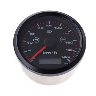 85mm Digital GPS Speedometer Odometer Gauge 0-200km/h Blind Spot ...