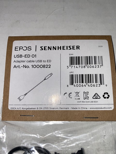 Epos | Sennheiser Adapter Cable USB to Ed Usb-ed 01 for sale online | eBay