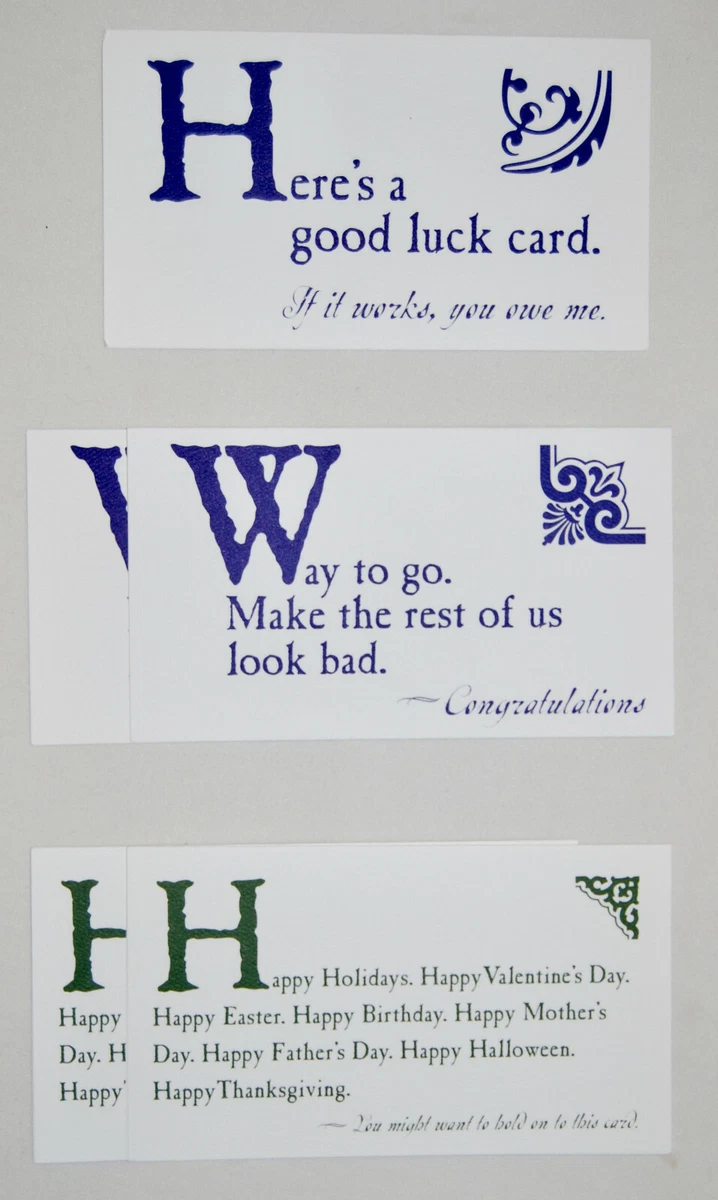 Thanksgiving Blunt Cards