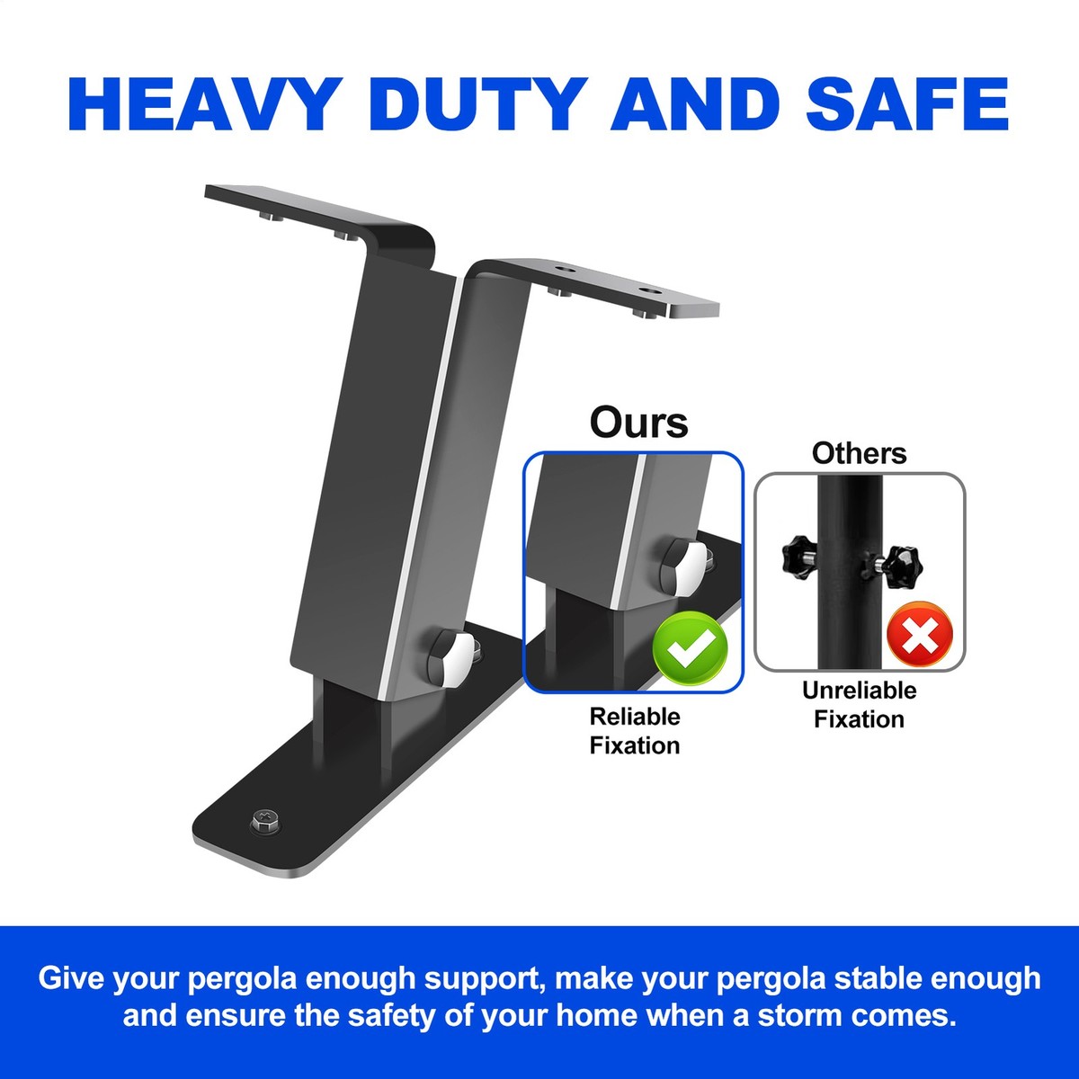 Pergola Roof Brackets Wdwlbsm Adjustable Pergola Beam Brackets, Heavy ...