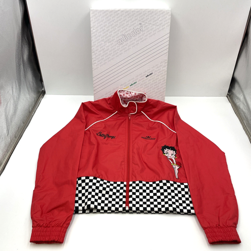 Adidas Adicolor Betty Boop Red Women Jacket / Windbreaker Size 12 ...