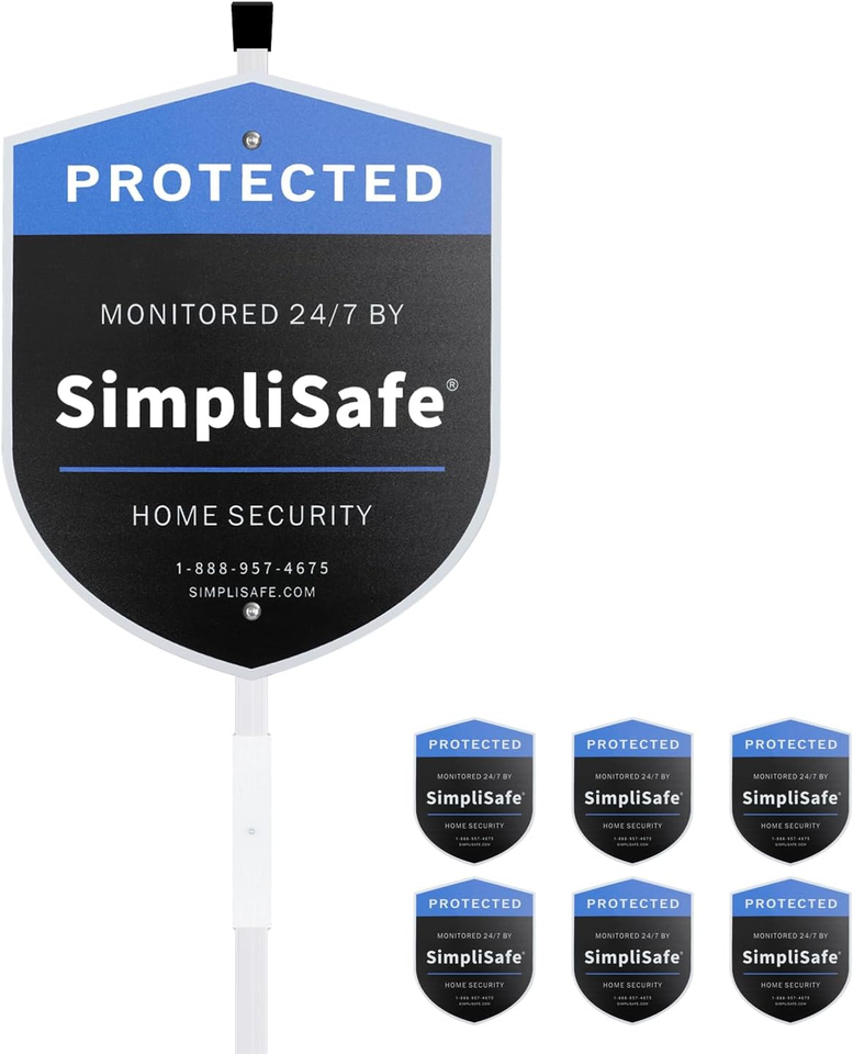 1 Yard Sign with 6 Window Stickers Compatible with Simplisafe Home ...